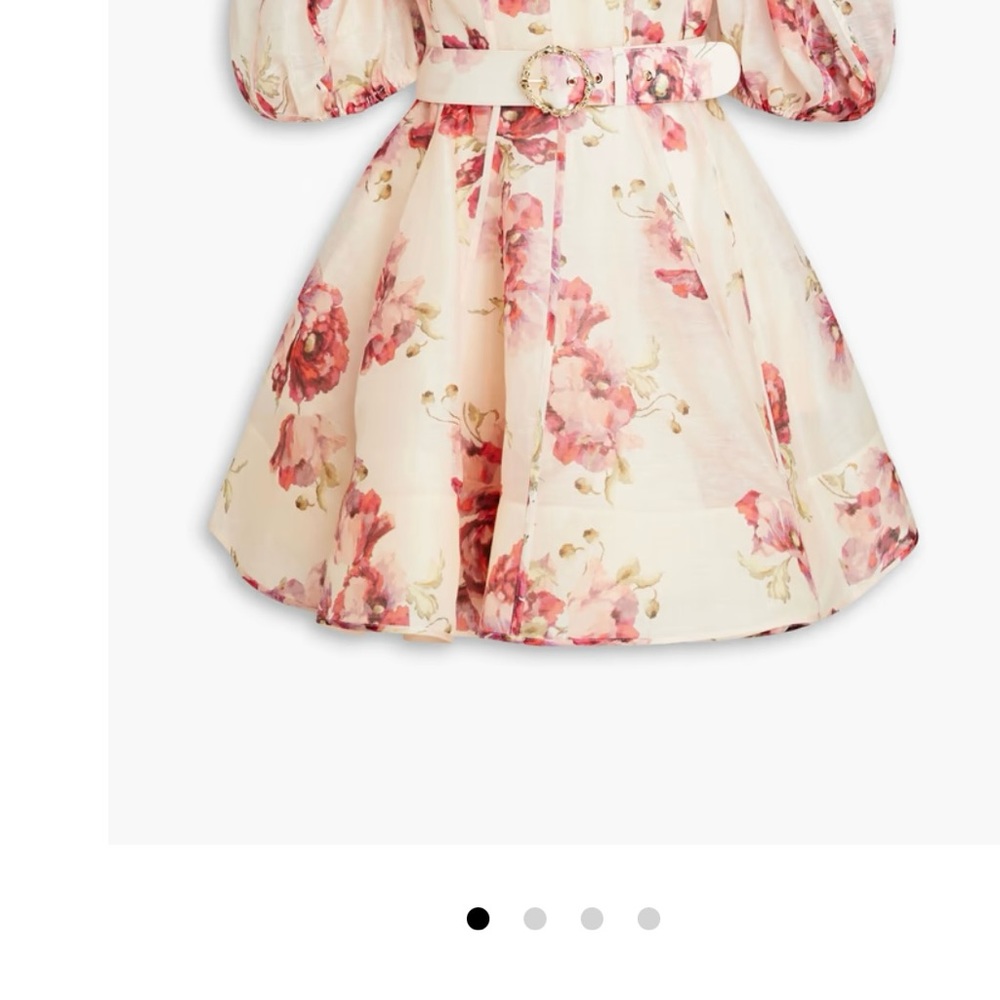 Zimmermann Floral Pink And Cream Dress - Gem